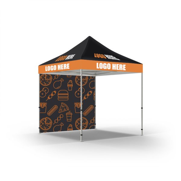 Custom Logo Exhibition Gazebo with Advertising Flag - GreenTent