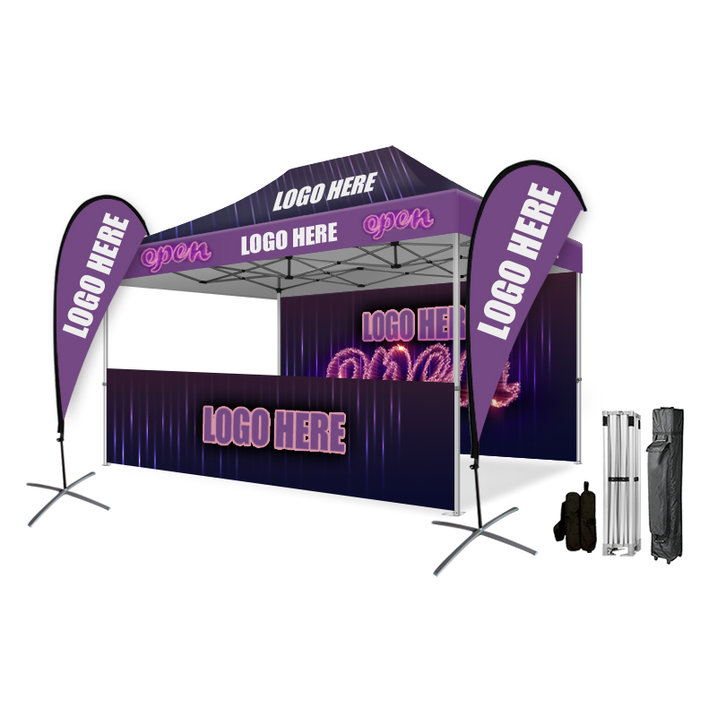 3 * 6M Custom Print business Tent | Open - GreenTent